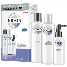 Nioxin Starter Kit System 5 Shampoo/Conditioner/Treatment 150ml - Free ...