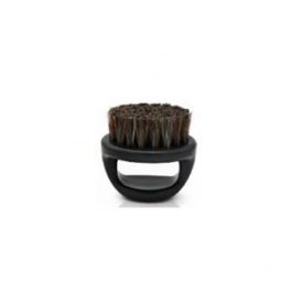 Round Boar Bristle Knuckle Hair Brush-Black - Free Delivery