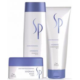 Wella SP System Professional Hydrate Shampoo & Conditioner 200ml & Mask ...