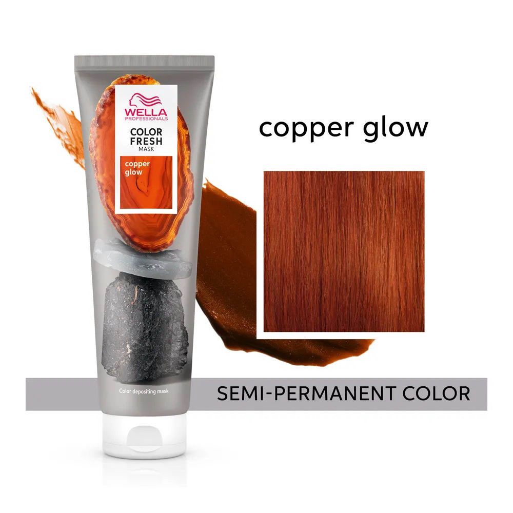 Wella Color Fresh Mask Semi Permanent Hair Colour Copper Glow 150ml ...